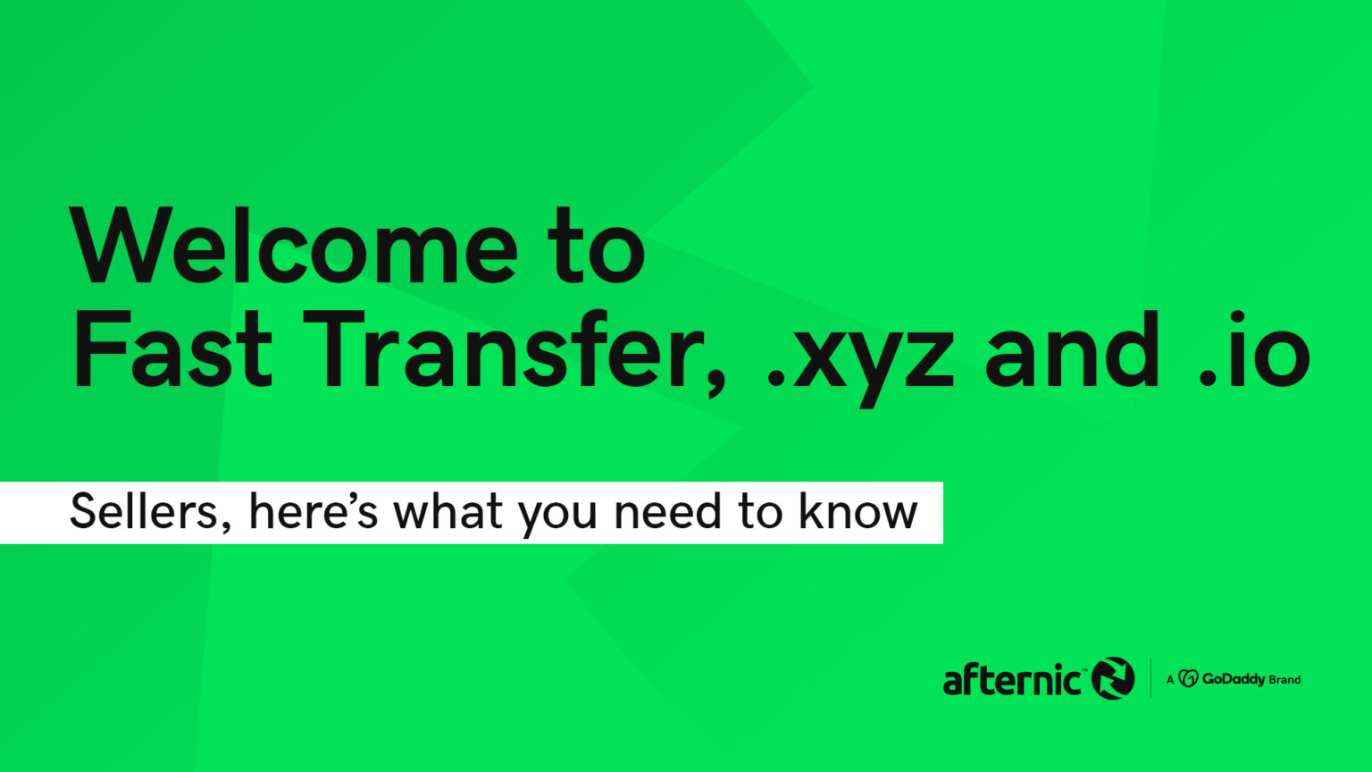 Welcome to Afternic's Fast Transfer network, .xyz and .io! - Afternic Blog