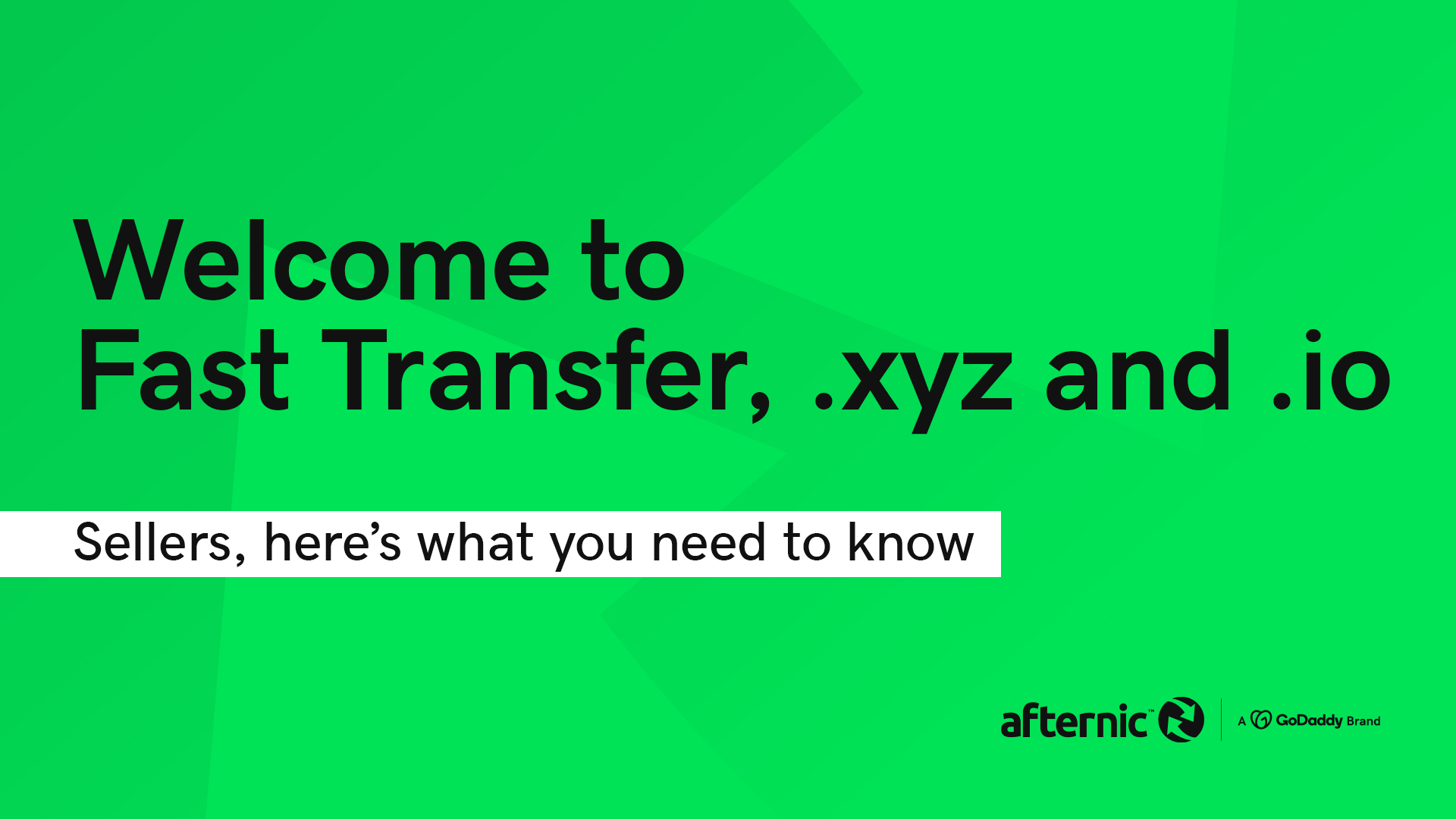 Welcome to Afternic's Fast Transfer network, .xyz and .io! - Afternic Blog