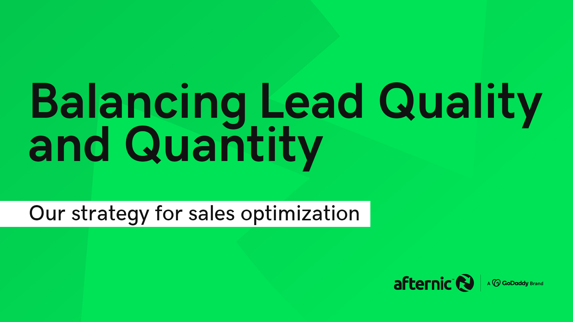 Balancing Lead Quality and Quantity: Afternic's Innovative Strategy for Domain Sales ...